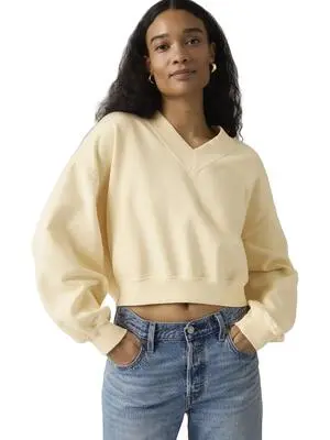 LEVI'S Vintage V-neck Relaxed Sweatshirt - Garment Dye Womens Rutabaga
