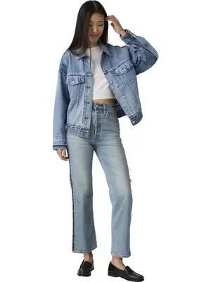 LEVI'S Ribcage Deconstructed Ankle Jeans - Upon Reflection