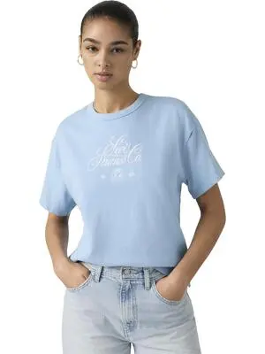 LEVI'S Graphic Vintage Short Sleeve T-shirt - Fancy Script Glacier