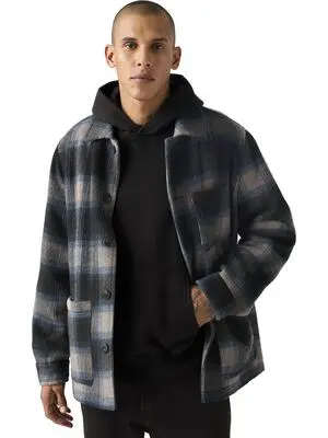 LEVI'S Wool Blend Chore Jacket - Blue/grey Plaid