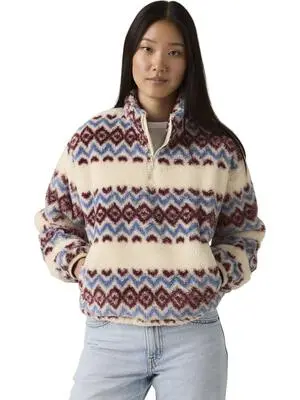LEVI'S Gemma Quarter-zip Pullover - White Swam