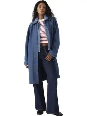 LEVI'S Longline Denim Trench Coat - Let's Get Lost Again