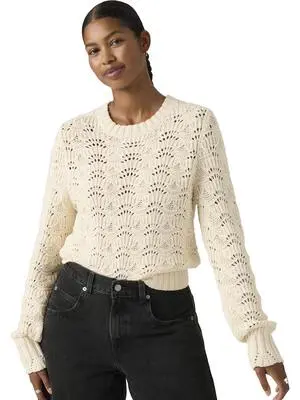LEVI'S Long-sleeve Crochet Pullover Sweater - Pristine