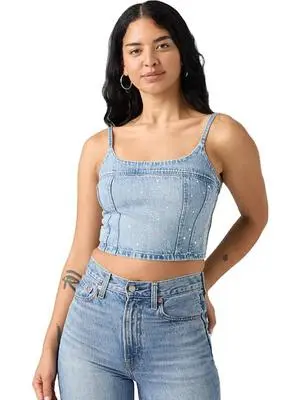 LEVI'S Jadine Denim Cami Tank Top - Dazzle Me