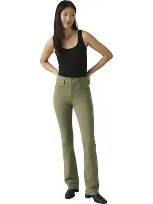 LEVI'S 725 High-rise Bootcut Jeans - Deep Lichen Green