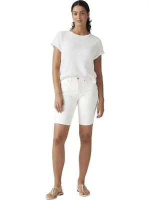 LEVI'S Shaping Bermuda Shorts - Chalk White