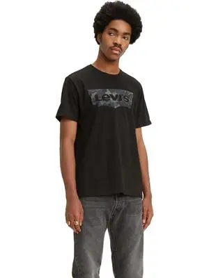 LEVI'S Short Sleeve Graphic Tee Shirt T-shirt Core 37 Mineral Blac