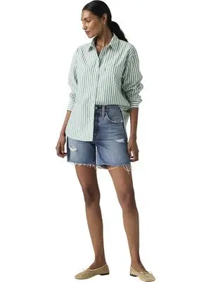 LEVI'S 501 Mid Thigh Denim Shorts - Resign Now