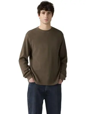 LEVI'S Long-sleeve Standard Fit Thermal Shirt - Maitake Brown