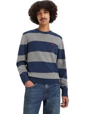 LEVI'S Original Housemark Sweater - Calloway Stripe Sargasso Sea