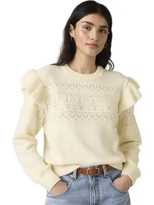 LEVI'S Shane Flutter Sleeve Sweater - Tofu