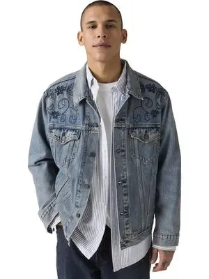 LEVI'S Relaxed Fit Trucker Jacket - Embroidered Rodeo
