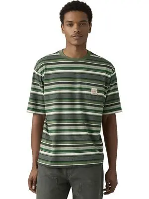LEVI'S Short-sleeve Workwear T-shirt - Darlin Stripe Four Leaf Clover