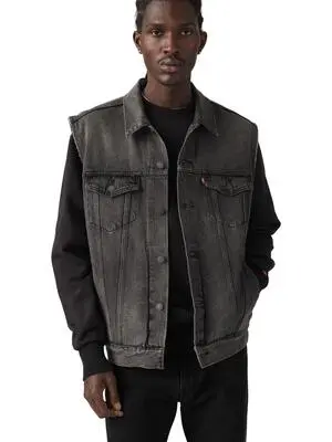 LEVI'S Relaxed Fit Trucker Vest - Night Owl