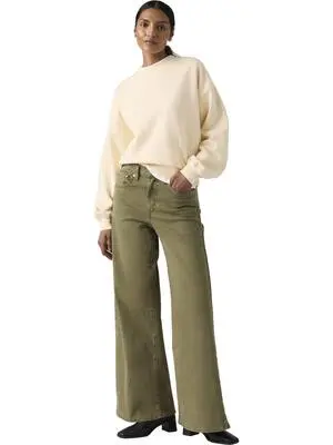 LEVI'S 728 High-rise Wide-leg Jeans - Dusty Ivy Green