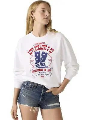 LEVI'S Graphic Heritage Crewneck Sweatshirt - Crew Poster Daisy