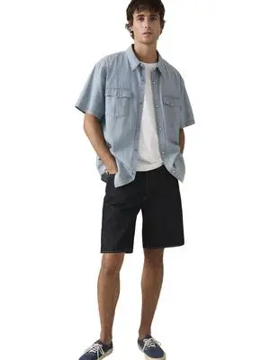 LEVI'S 468 Loose Fit Denim Shorts - Rinse Master