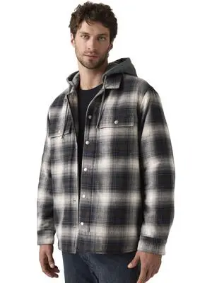 LEVI'S Francisco Sherpa Flannel Jacket - Warwick Plaid Dark Phantom