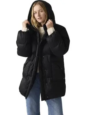LEVI'S Western Bubble Midi Puffer Jacket - Anthracite Night