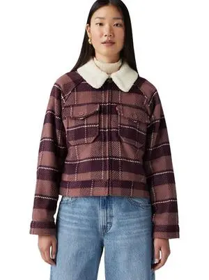 LEVI'S Shrunken '90s Flannel Jacket - Gough Plaid Rose Taupe