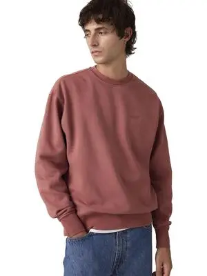 LEVI'S Authentic Crewneck Garment Dye Sweatshirt - Garment Dye Roan Rouge