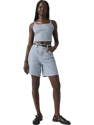 LEVI'S High-rise Baggy Shorts - Mischa Stripe Short