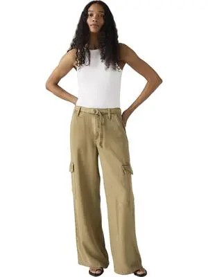 LEVI'S Baggy Dad Cargo Tencel Pants - Kelp