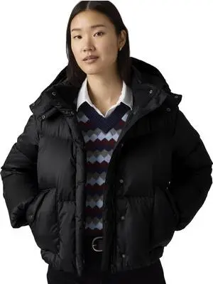 LEVI'S Western Bubble Shortie Puffer Jacket - Anthracite Night