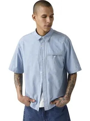 LEVI'S Short-sleeve Zandt Boxy Shirt - Charlie Light Chambray