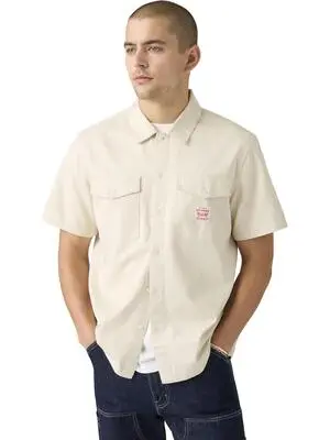 LEVI'S Short-sleeve Worker Shirt - Silver Birch