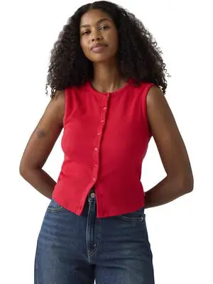 LEVI'S Rory Button-up Top - True Red