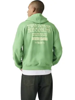 LEVI'S Two Horse Boxy Garment Dye Hoodie Sweatshirt - Two Horse Records