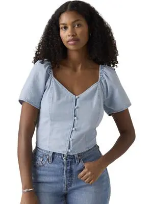 LEVI'S Kierra Short-Sleeve Denim Blouse