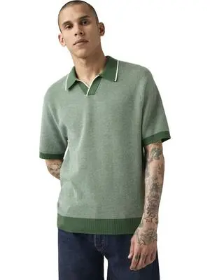LEVI'S Skipper Knit Polo Shirt - Dark Green