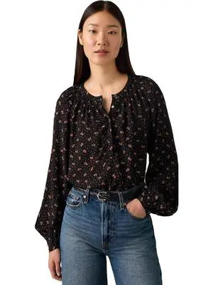 LEVI'S Estelle Long-sleeve Blouse - Anthracite Night Floral