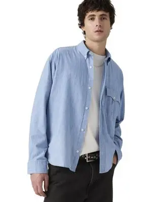 LEVI'S Long-sleeve Zandt Boxy Shirt - Charlie Light Chambray