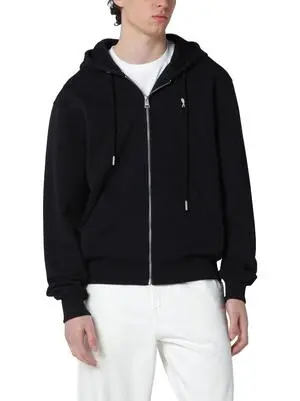 Ami De Coeur Zip-up Sweatshirt - Black