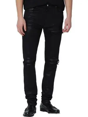 Amiri Skinny Stretch Denim Jeans - Black