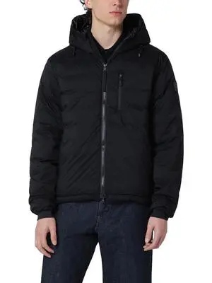 Canada Goose Lodge Label Hooded Jacket - Black