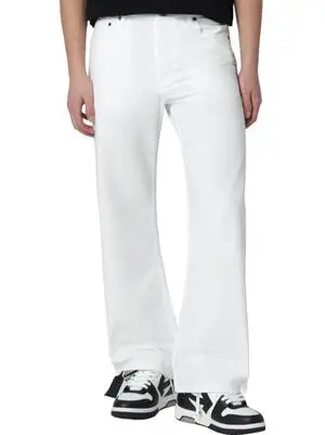 Off-White Trousers With Logo - White