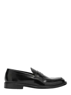 DOUCAL'S Leather Loafer - Black
