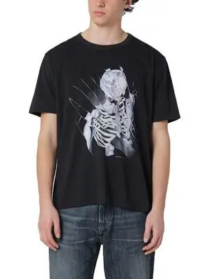 Our Legacy T-shirt With Cybernetic Angel Print - Black