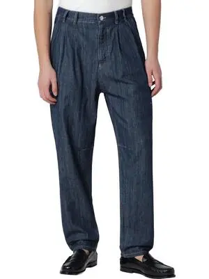 Brunello Cucinelli Slim-fit Pleated Jeans - Blue
