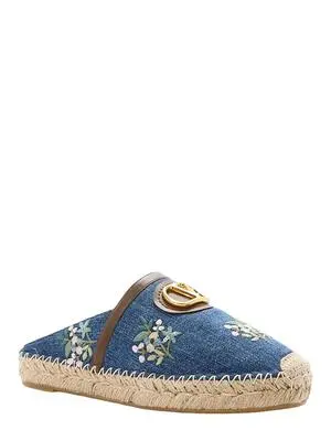 Valentino Garavani Embellished Espadrille Mules - Multi