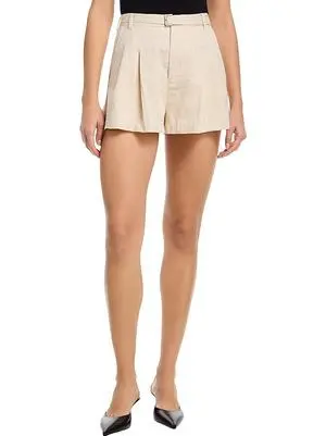 FRAME The Striped Soho Shorts - Ecru Multi