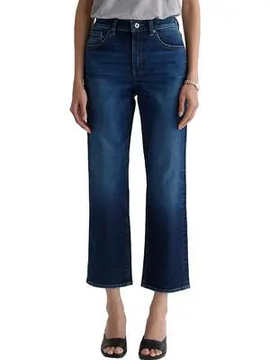 Ag Brinley Mid-rise Straight Crop Jeans - Outspoken