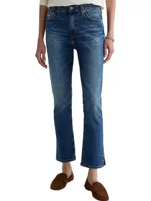 Ag Mari Mid-rise Slim Straight Crop Jeans - Years Prague