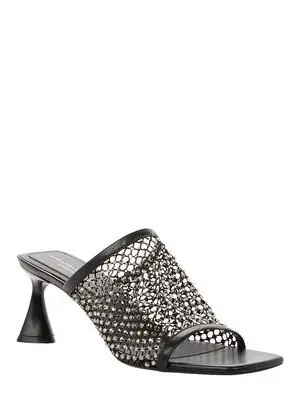 Stella McCartney Crystal Mesh 65 Mules - Black Crystal