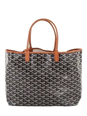 Goyard PM Saint Louis Tote Coated Canvas Black