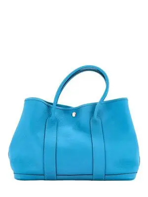 HERMES 36 Garden Party Tote - Blue